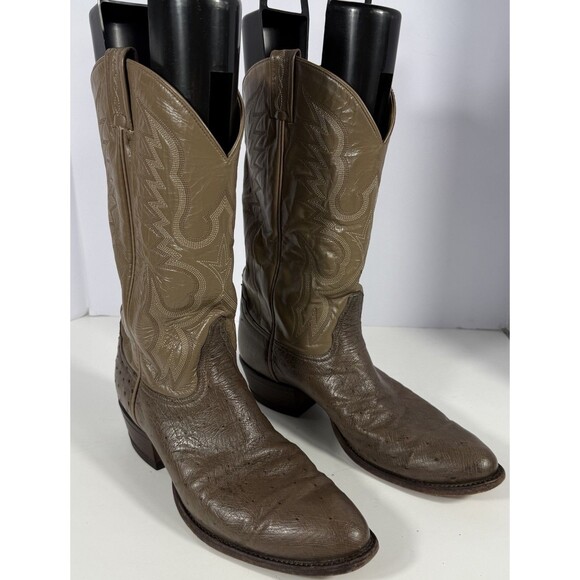 Tony Lama | Shoes | Tony Lama Black Label Sz 5 Smooth Ostrich Mens ...